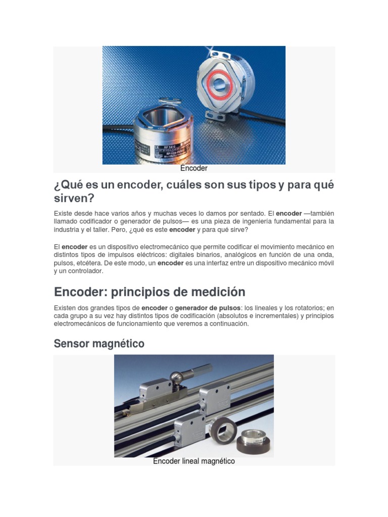 Encoder | PDF | Sensor | Electromagnetismo