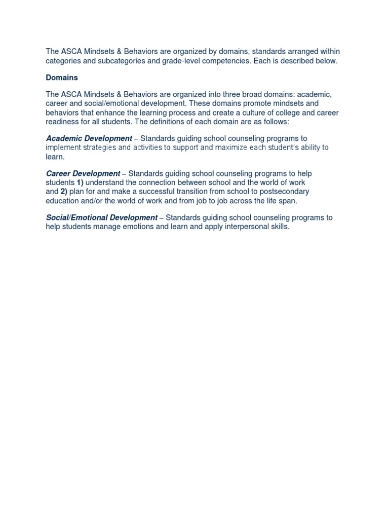 Domains of Counseling | PDF