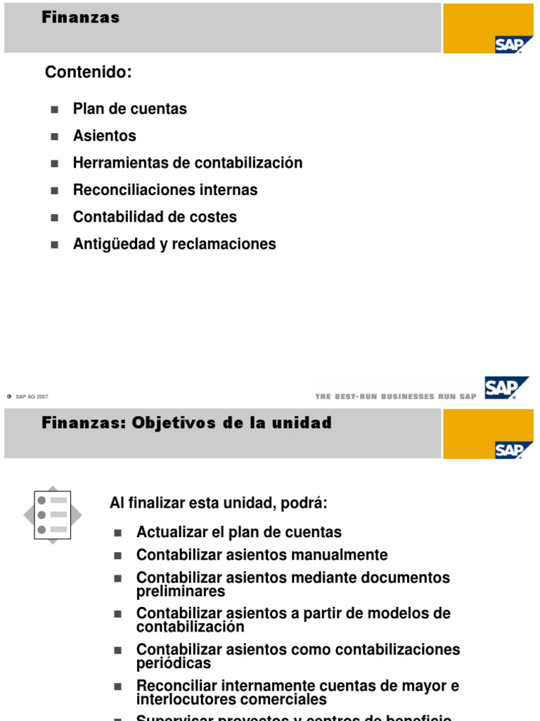 Contabilidad en SAP Business One | PDF | Contabilidad | Industrias de ...