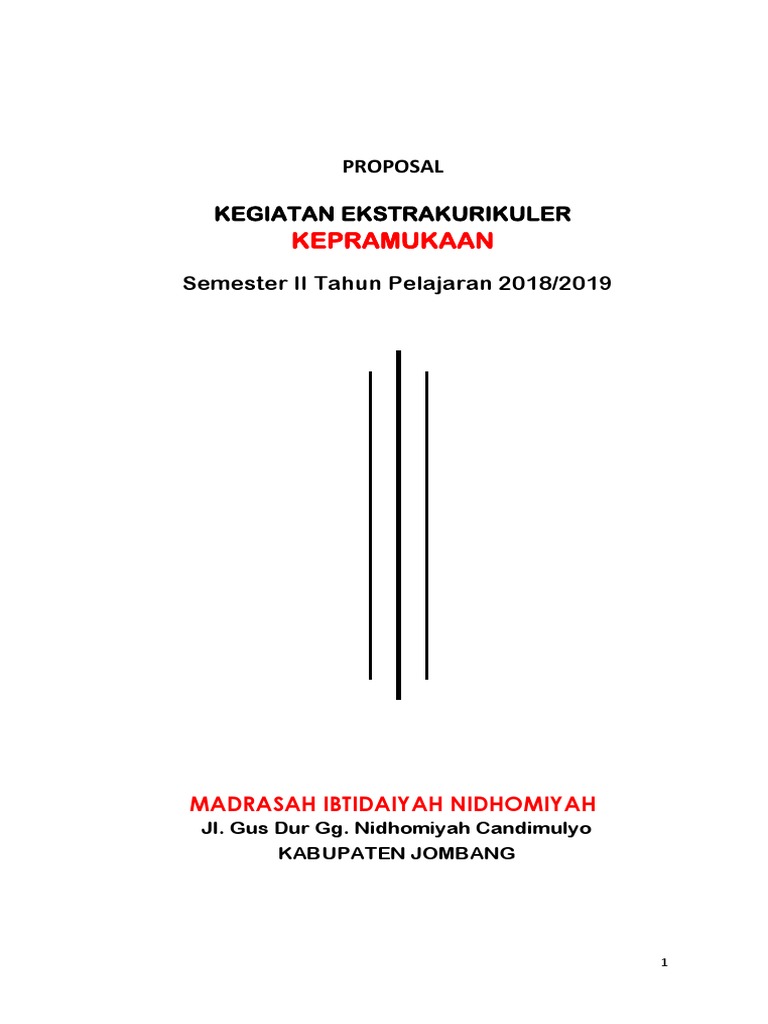@ Contoh Proposal Kegiatan Ekstrakurikuler | PDF