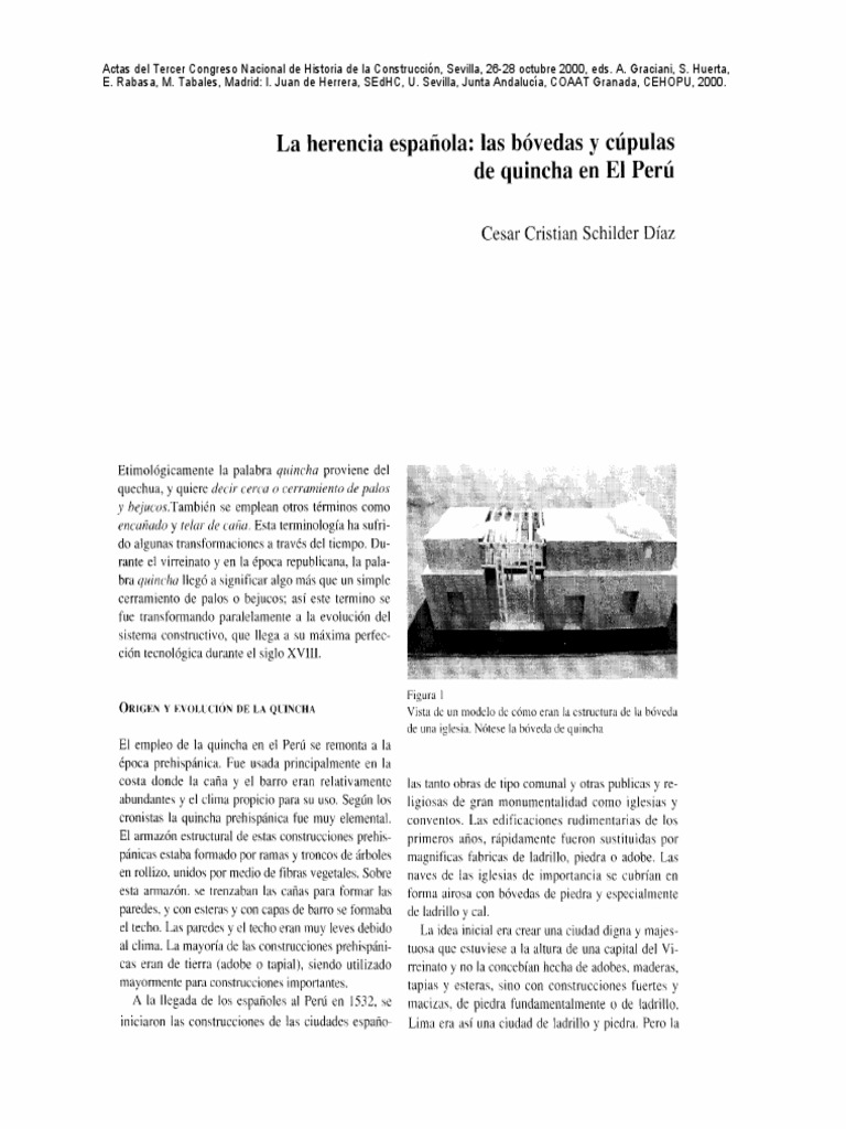 Quincha en El Peru 2016-05-08-875 PDF | PDF | Bóveda (Arquitectura) | Hazme