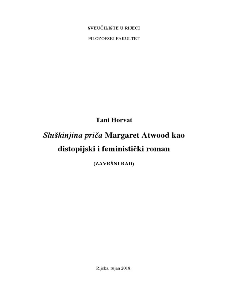 Sluskinjina Prica | PDF