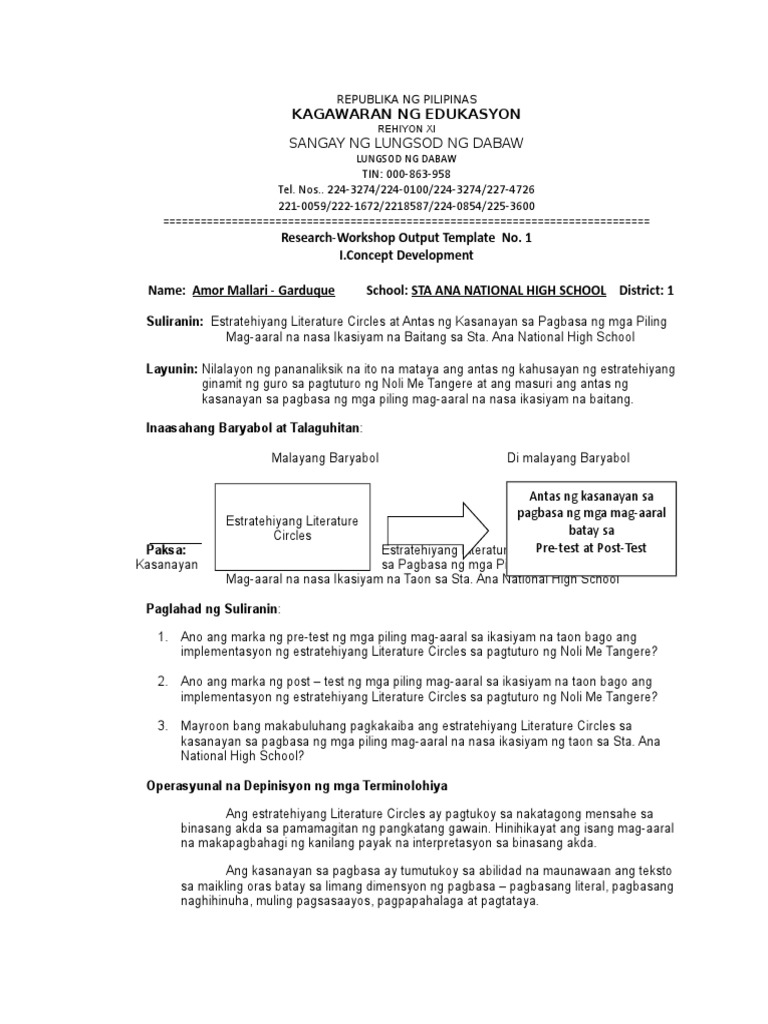 Action Research Template | PDF
