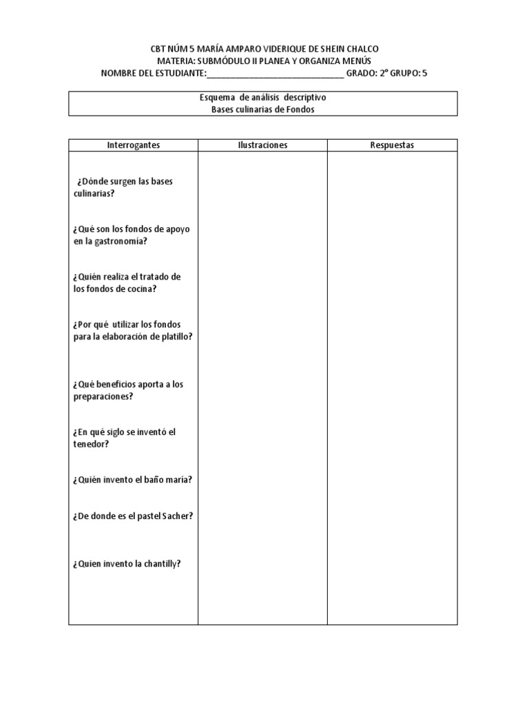 Esquema de Analisis Descriptivo | PDF