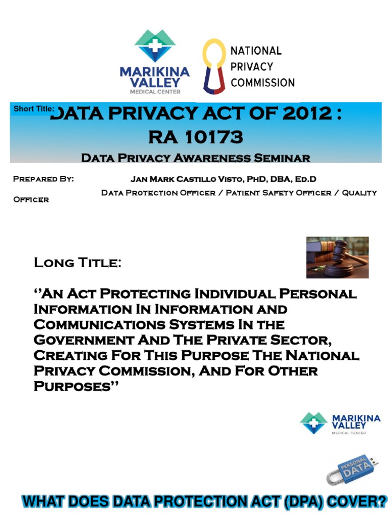 DPA Presentation (FINAL) | PDF | Privacy | Applied Ethics