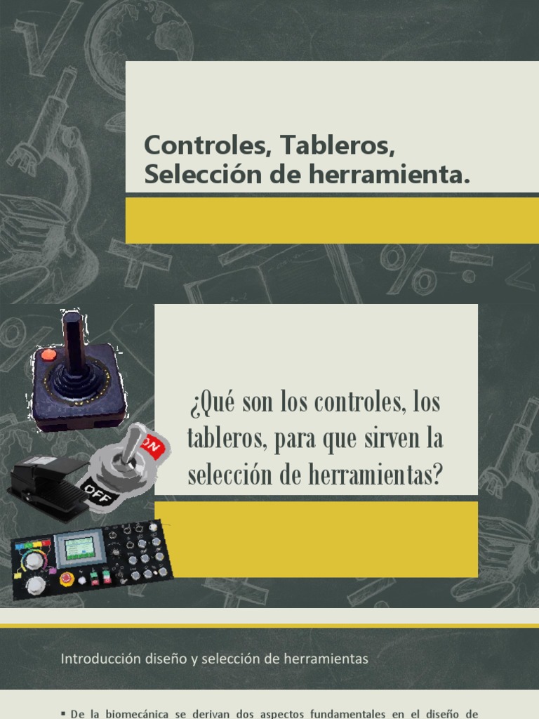 Diseño y Tipos de Controles | PDF | Herramientas | Factores humanos y ...