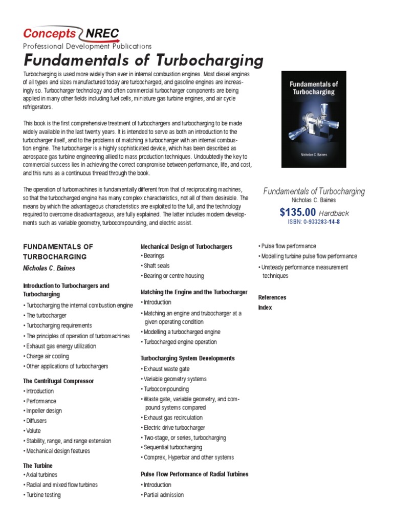 Fundamentals of Turbocharging Explained | PDF | Turbocharger | Gas Turbine