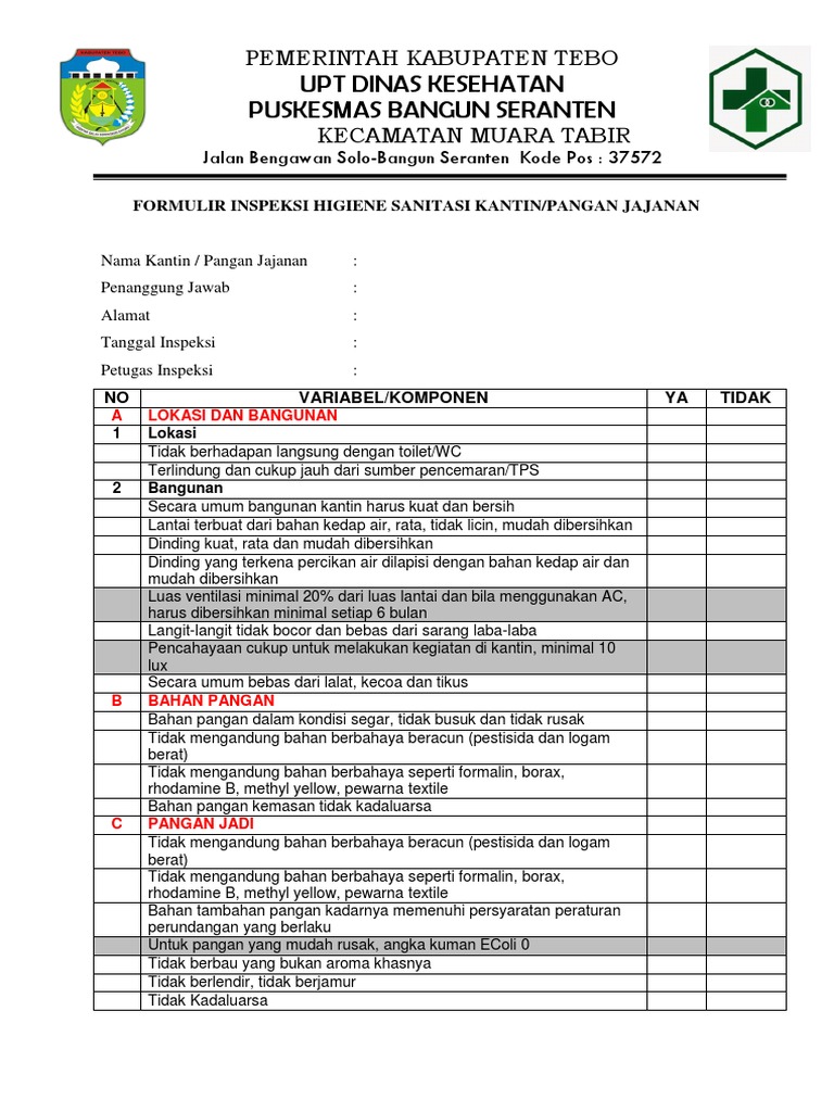Form Ikl Warung Jajanan | PDF