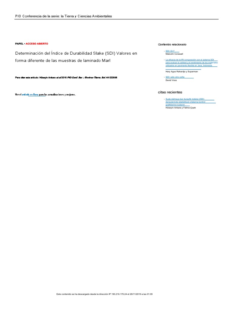 ASTM D4644 Slake Durability | PDF | Roca (geología) | Arcilla