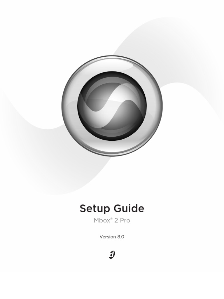 Mbox 2 Pro Setup Guide | PDF | Installation (Computer Programs) | Electromagnetic Interference