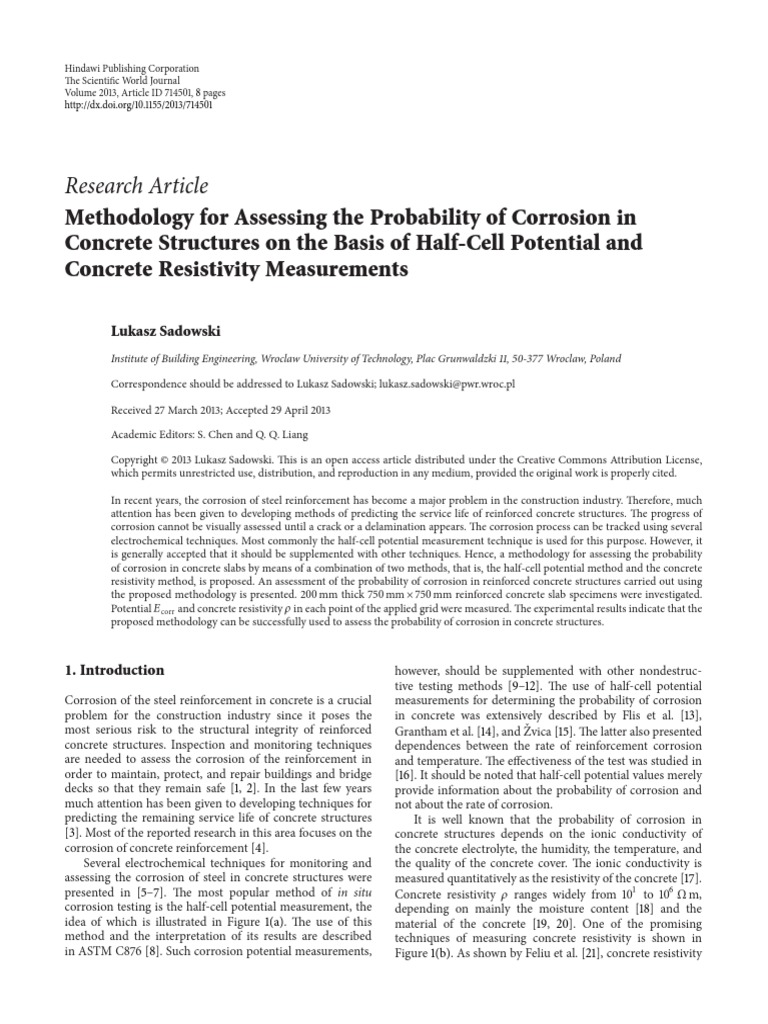Half Cell Potentiometer | Download Free PDF | Corrosion | Concrete