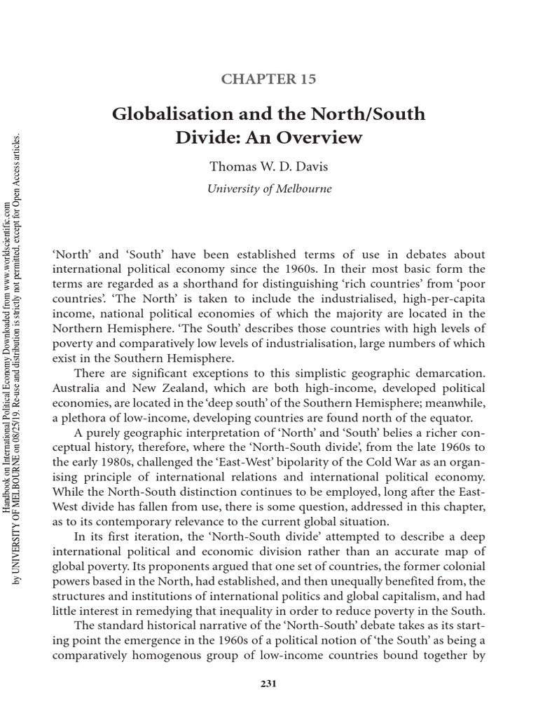 North-South Divide in Globalisation Explained | PDF | Opec | Economics