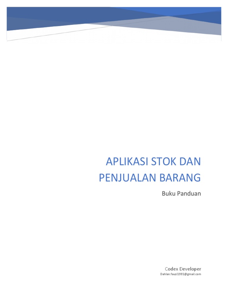 Buku Panduan Penggunaan Aplikasi | PDF Buku Panduan Penggunaan Aplikasi | PDF