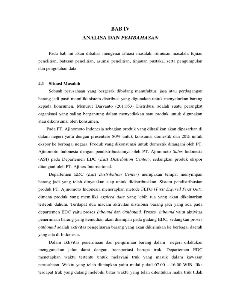 Analisis Kinerja Sistem Antrian Di Jalur Inbound Menggunakan Metode Antrian Multi Channel | PDF