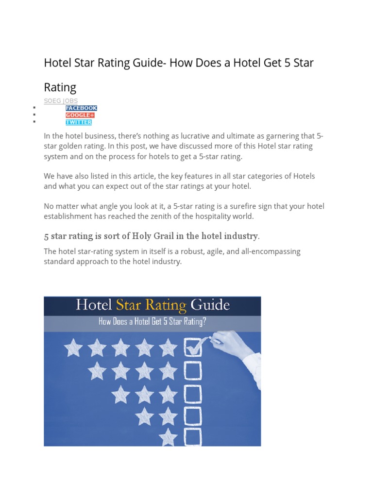 Hotel Star Rating Guide | Download Free PDF | Hotel | Bathroom