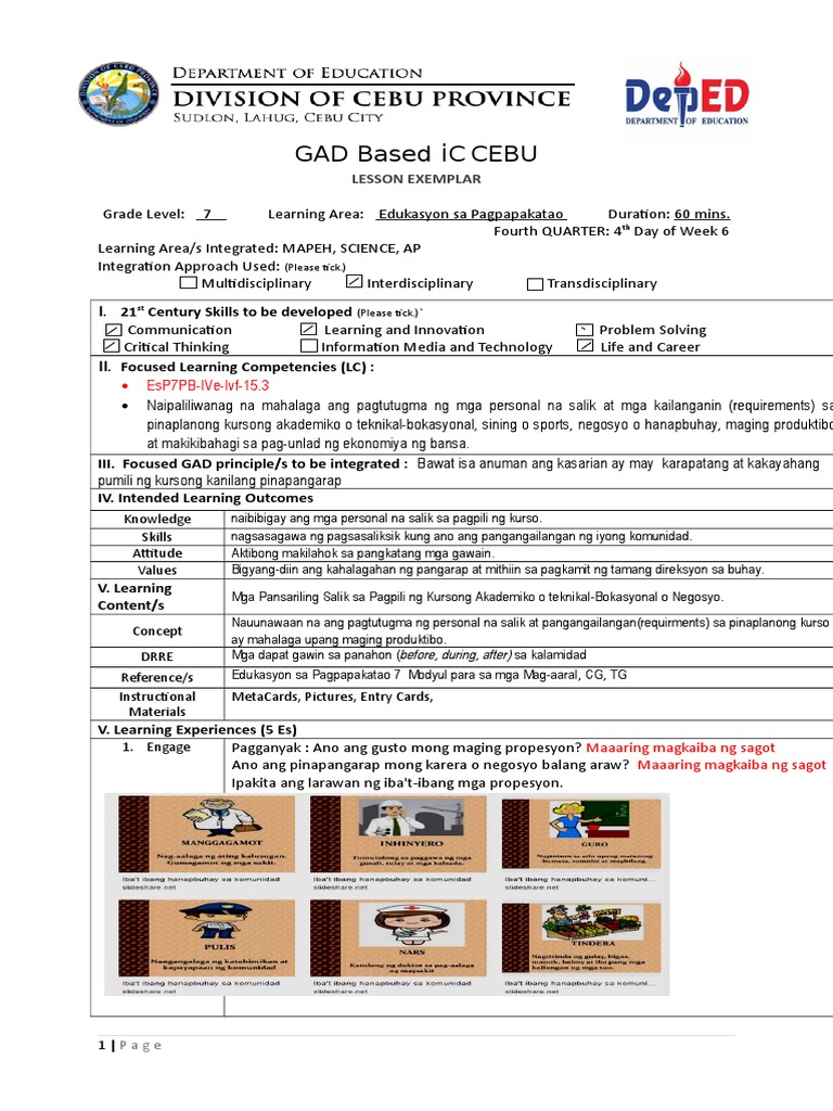 ESP 7 Quarter 4 Day 4 of Week 6 | PDF