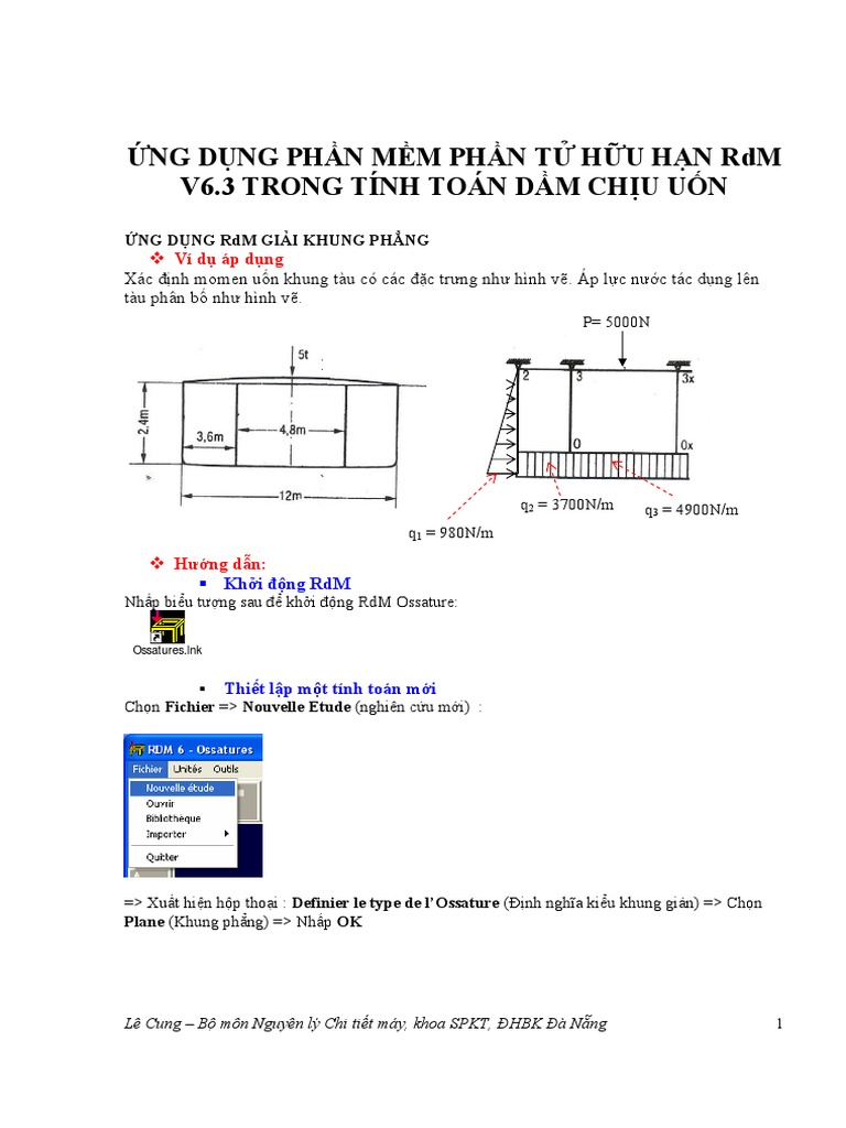 Ung Dung RDM - Ossature