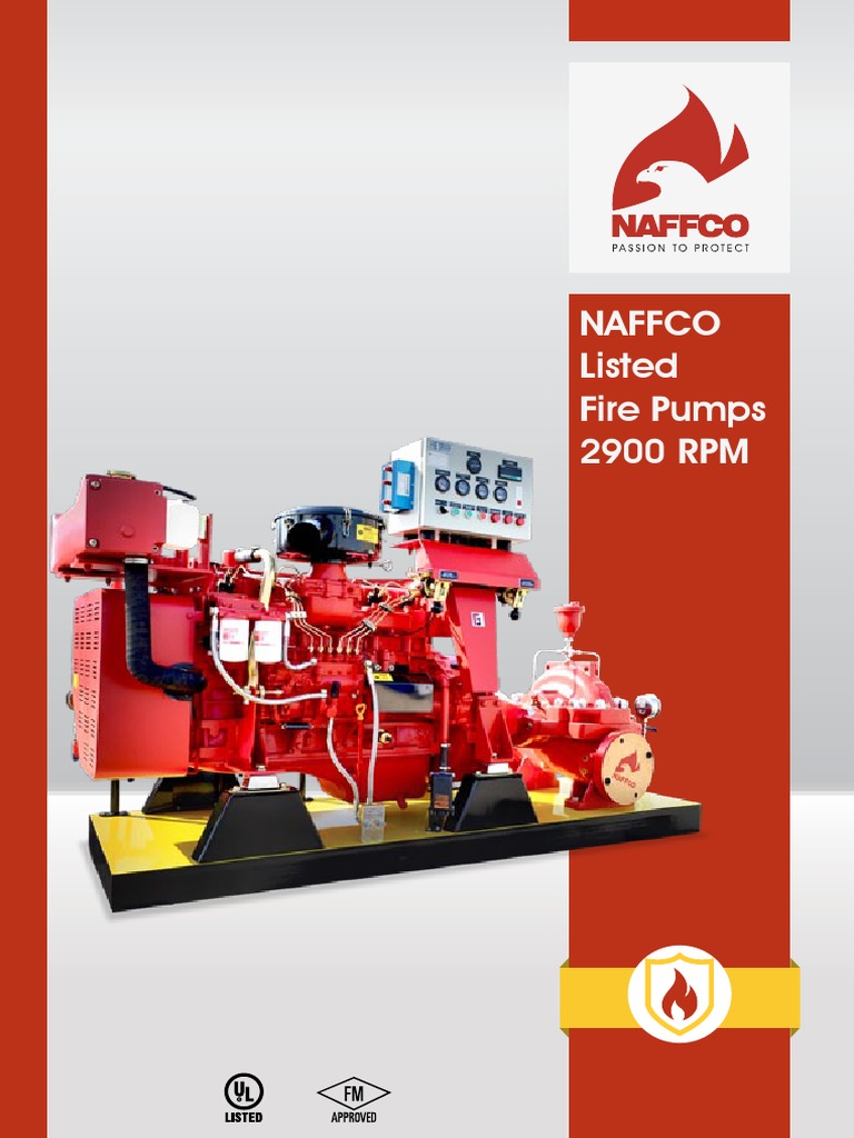 Naffco Listed Fire Pumps 2900 RPM PDF | PDF | Pump | Bearing (Mechanical)