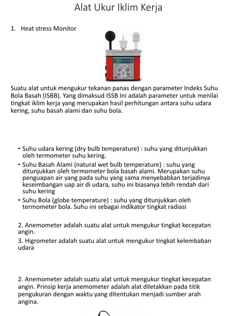 Alat Ukur Iklim Kerja | PDF