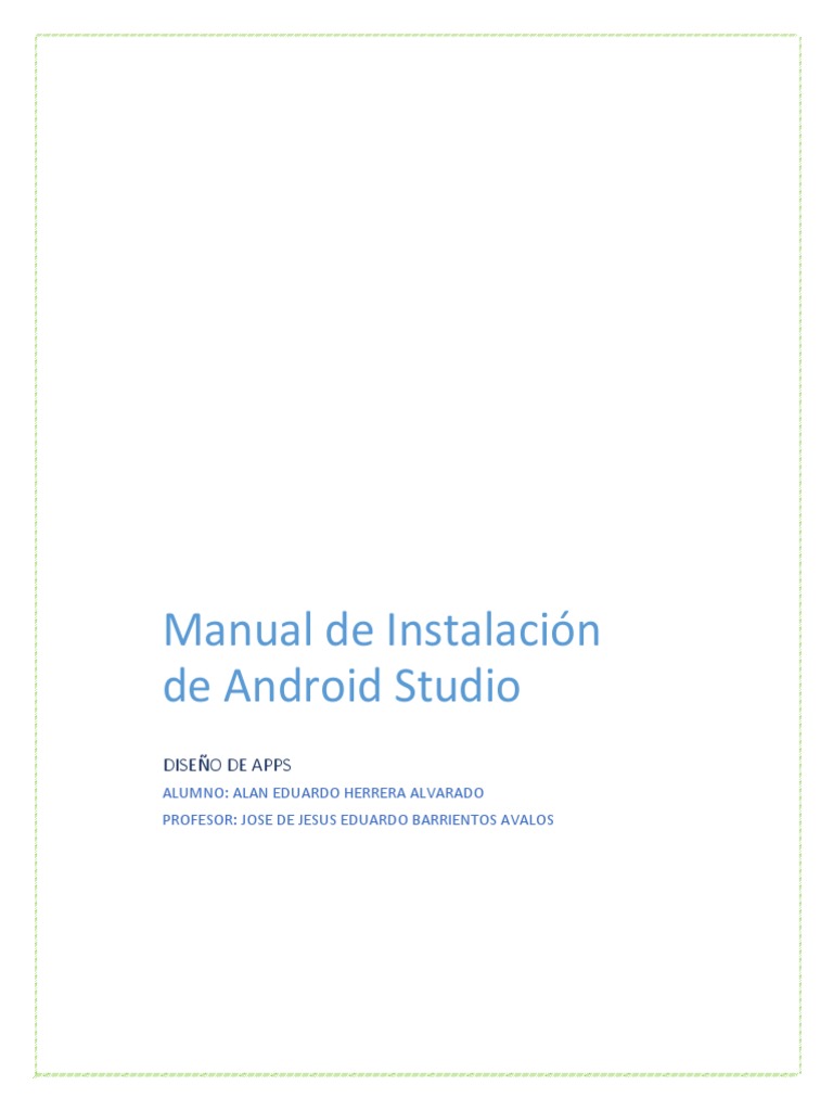 Manual Instalación Android Studio | PDF | Android (sistema operativo ...