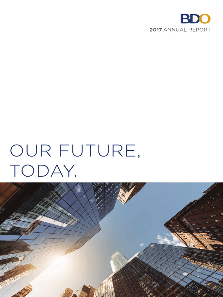 BDO 2017 Annual Report | PDF | Dividend | Risk Management