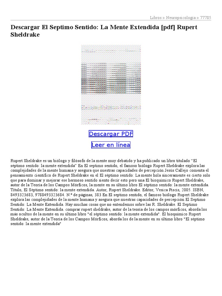 El Séptimo Sentido La Mente Extendida | PDF