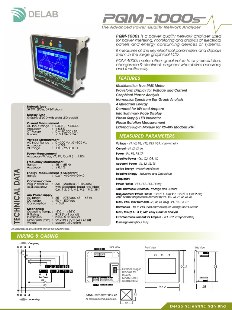 PQM 1000 | PDF