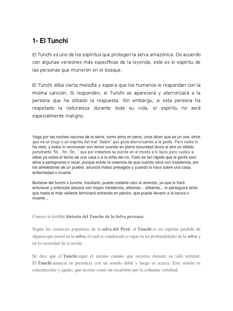 El Tunche | PDF | Alma | Muerte