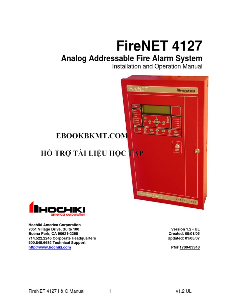 FireNET 4127 - Analog Addressable Fire Alarm System - Installation and ...
