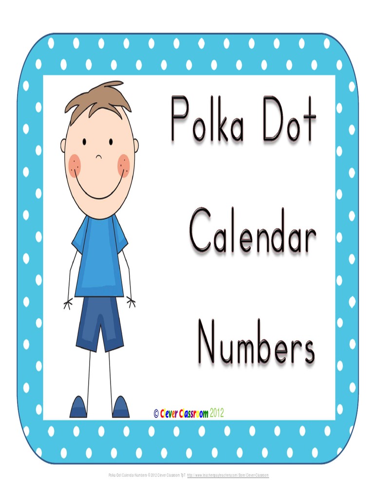 Calendar Numbers | PDF