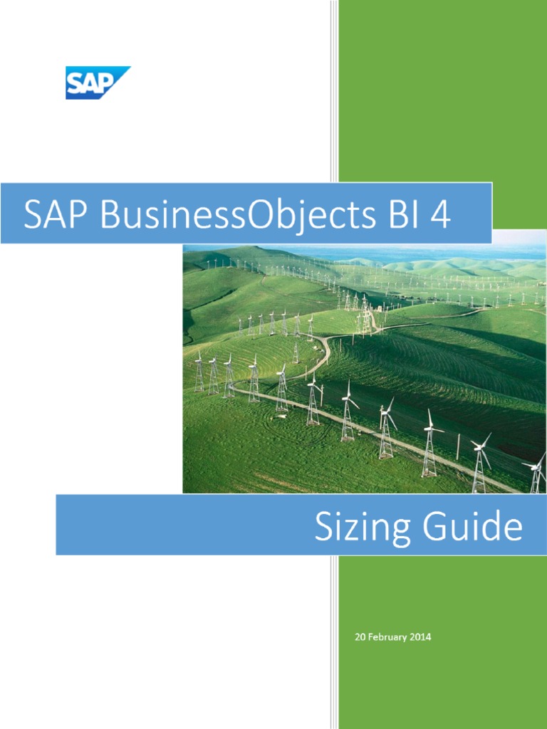 SAP BusinessObjects BI4 Sizing Guide | PDF