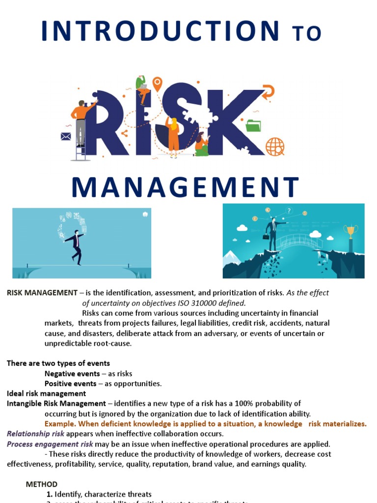 An Introduction to Risk Management: Identifying and Addressing Risks ...