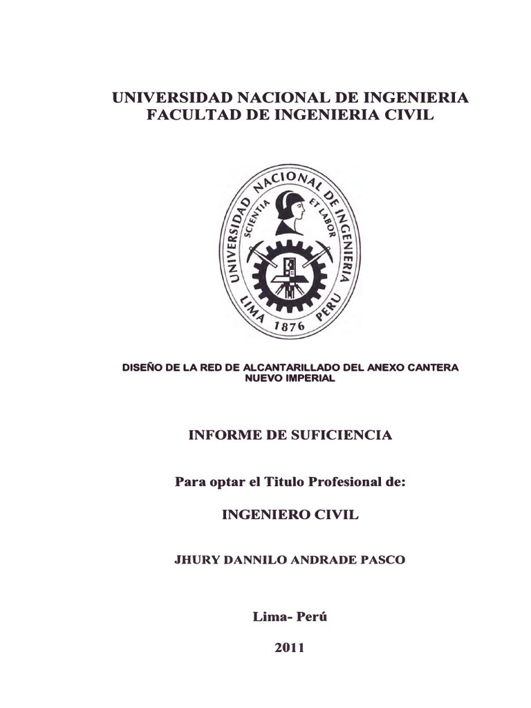 Andrade PJ | PDF | Alcantarillado | Descarga (hidrología)