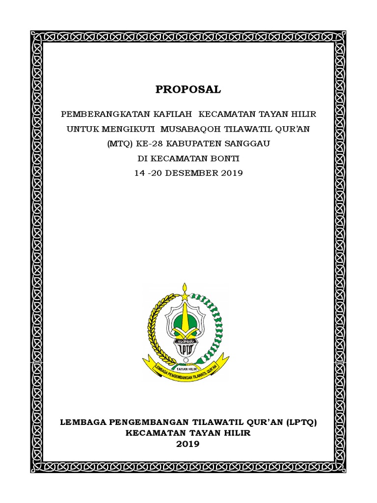 Proposal MTQ 2019 | PDF