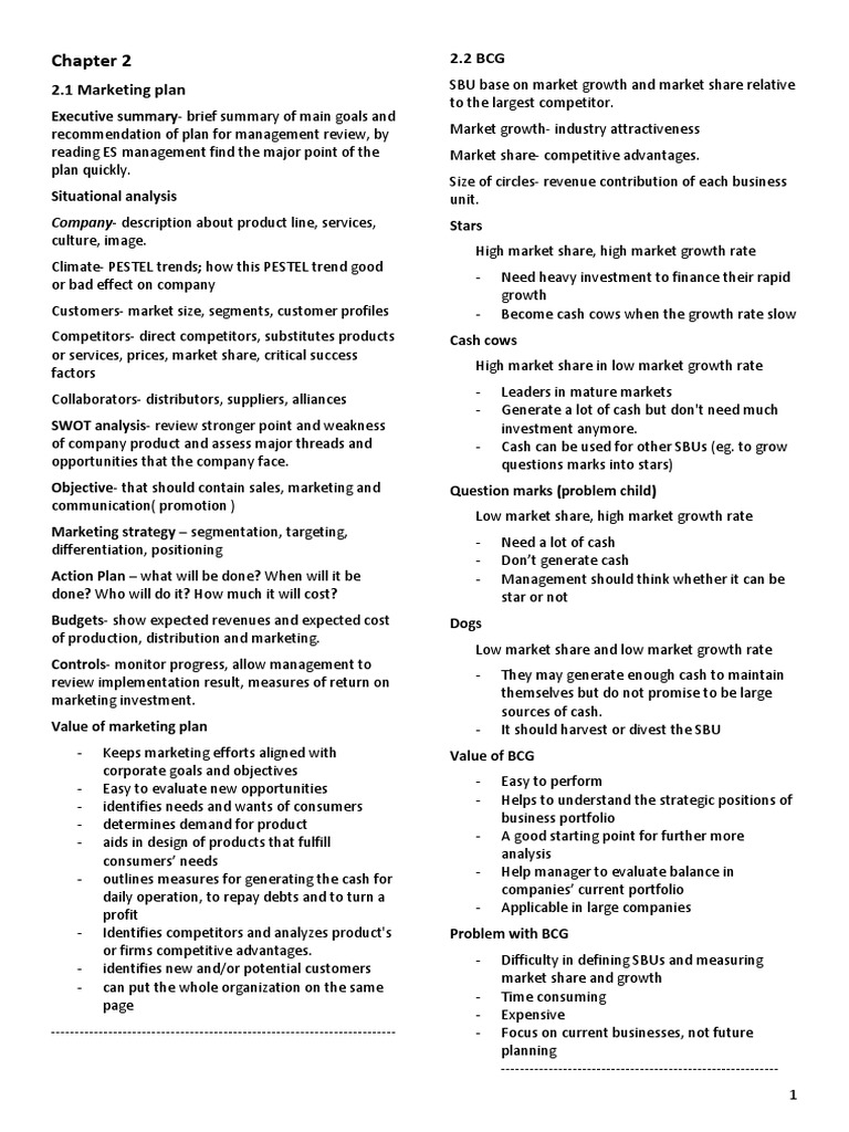 Marketing Notes For ICM Exam Edited For 2017 Sept Exam | PDF | Market ...