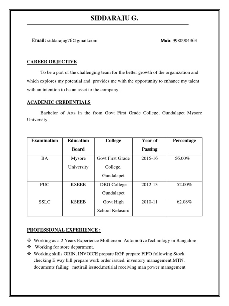 Siddaraju..... Siddu | PDF