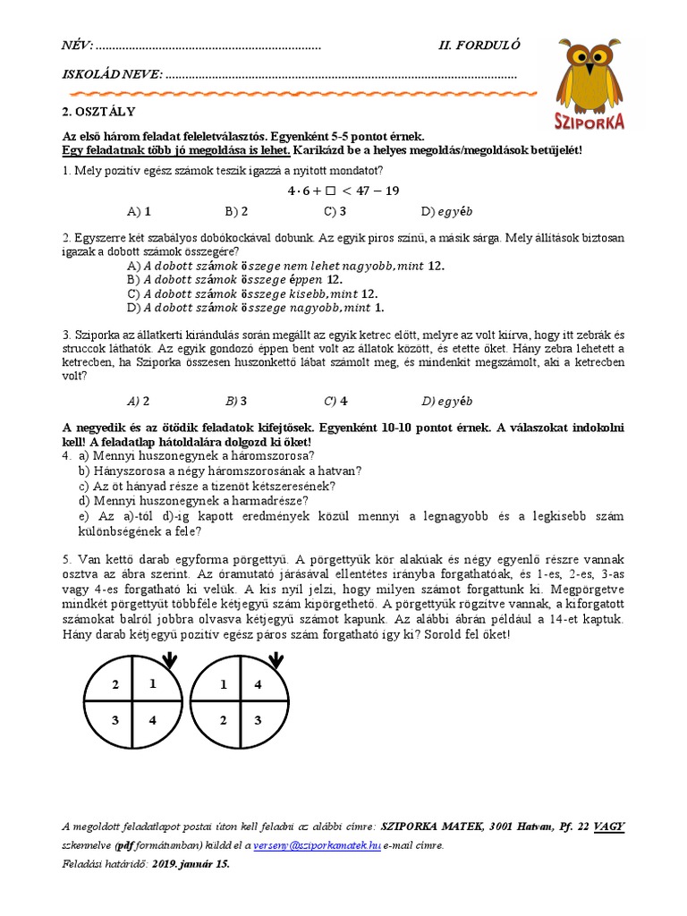 Sziporka - 2. Osztaly | PDF