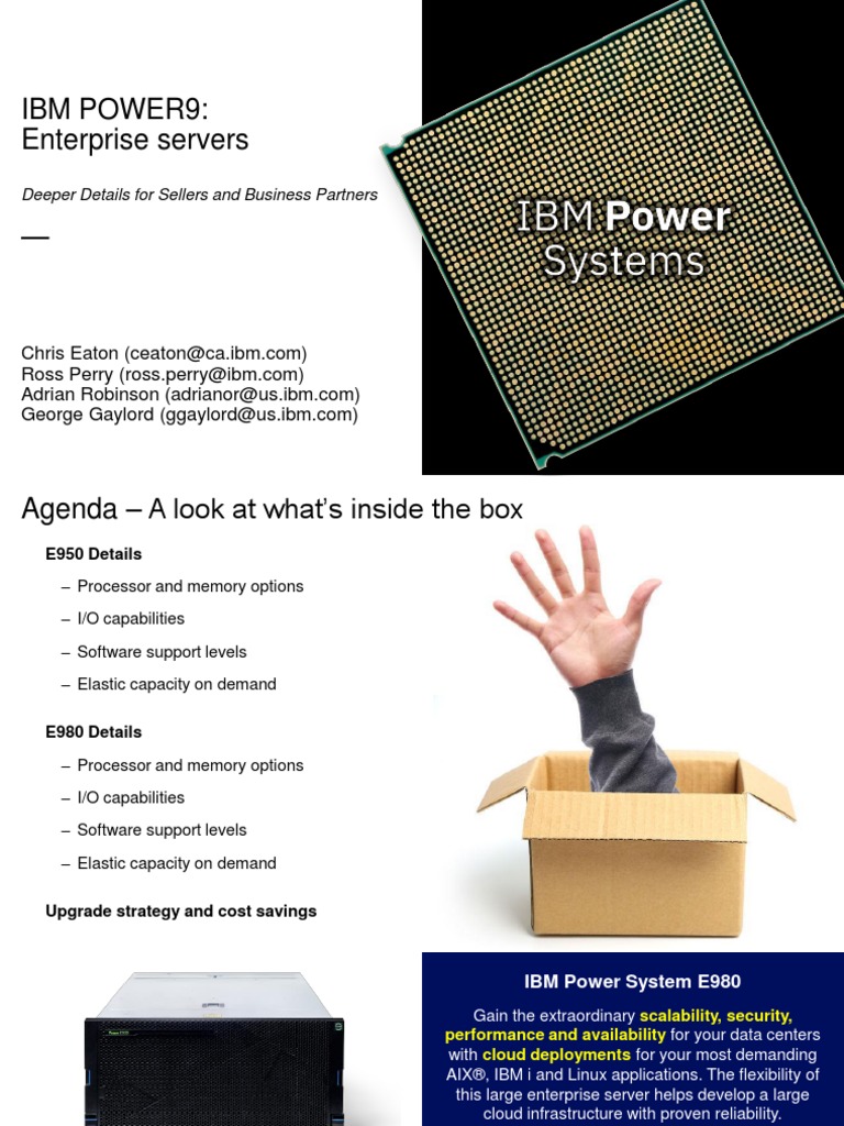 Power9 Enterprise Servers Seller Presentation - 2019-Feb-12 | PDF ...