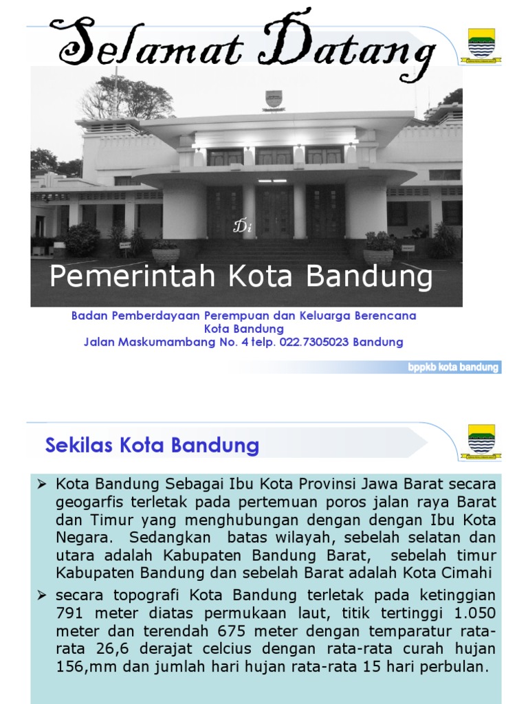 Selayang Pandang Kota Bandung Pdf