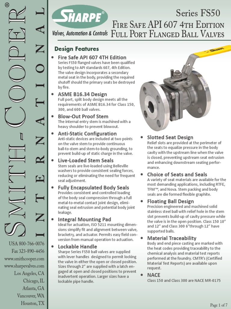 Series FS50 | PDF | Valve | Building Engineering
