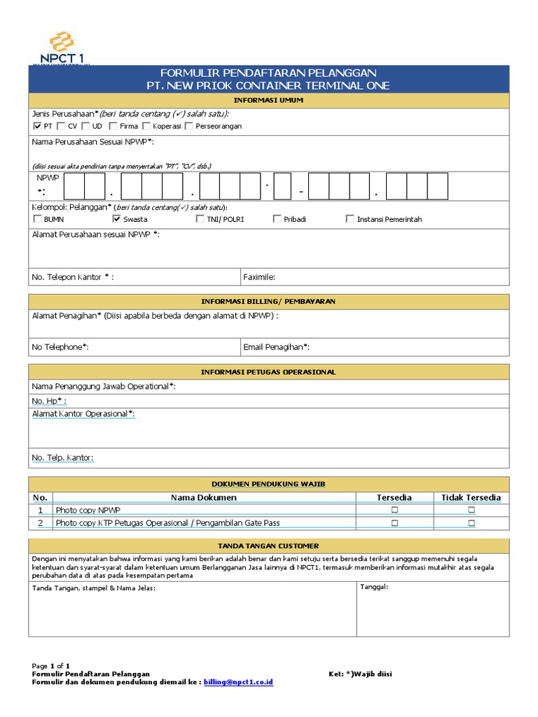 NPCT1 Registration Form PDF | PDF