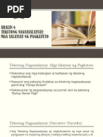 Ang Pagsulat NG Paglalarawan Ay Maaaring Subhetibo o Obhetibo | PDF