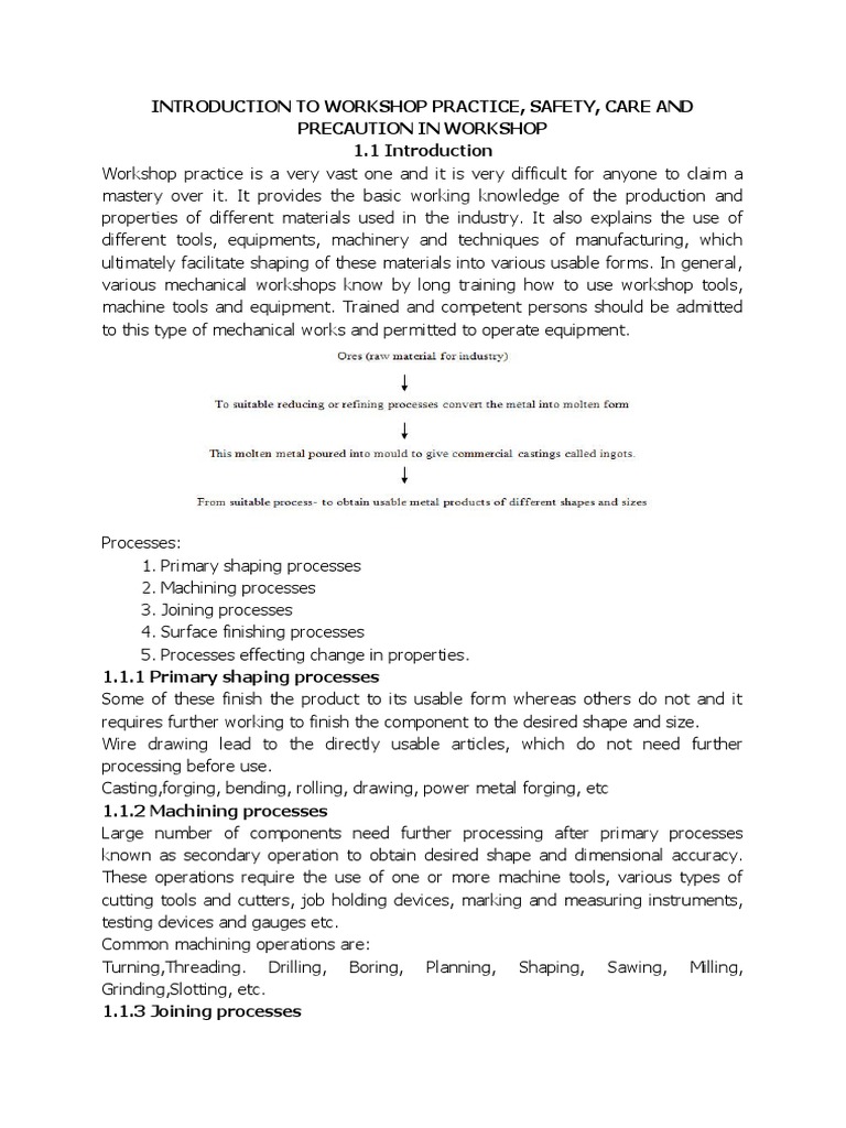 Workshop Technology Notes B.E | PDF | Annealing (Metallurgy) | Heat ...
