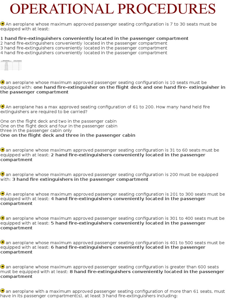 Operational Procedures | PDF | Flight Recorder | Fires