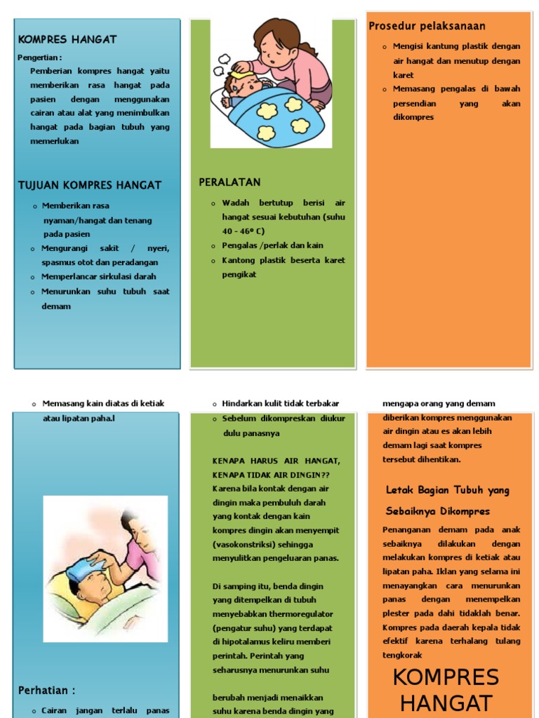 LEAFLEt Kompres Hangat Anak Ners | PDF