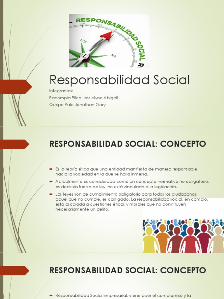 Responsabilidad Social | PDF | Responsabilidad social corporativa | Sociedad