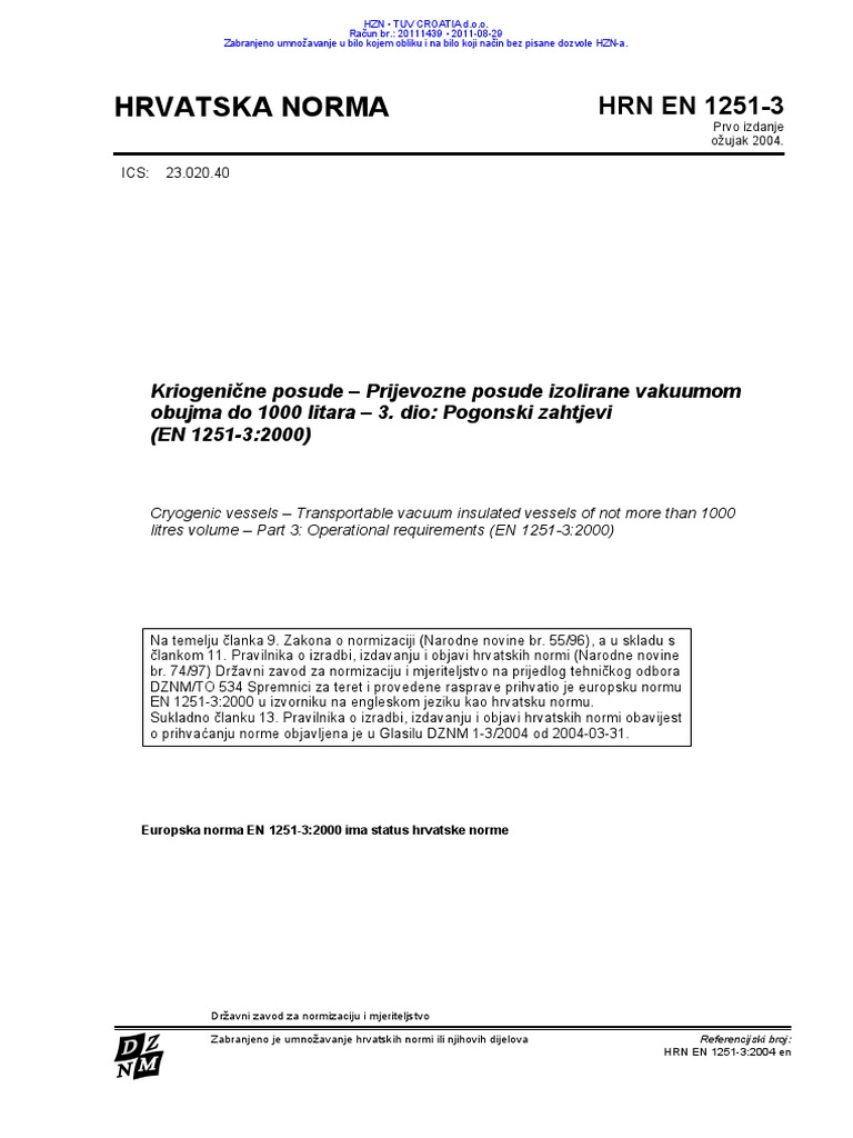 HRN en 1251-3 - 2000 | PDF