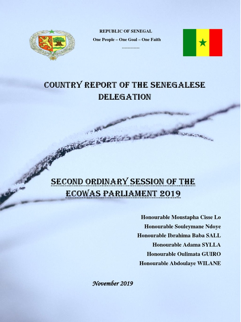 ENG Country Report of Senegal 2nd Ord Session Nov-Dec 2019 | PDF ...