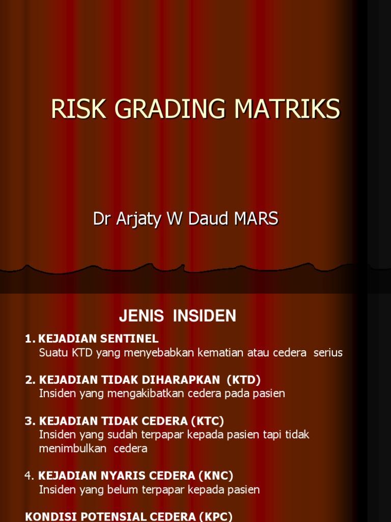 Matriks Penilaian Risiko Kesehatan | PDF