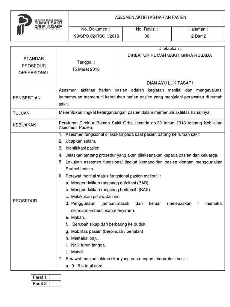 Spo Aktifitas Harian | PDF